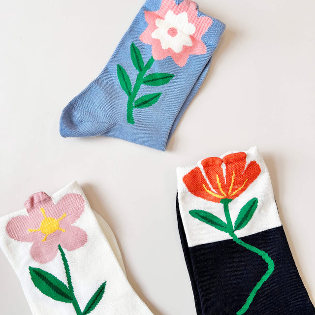 Pick Your Favourite Tulip Flower Socks In A Box