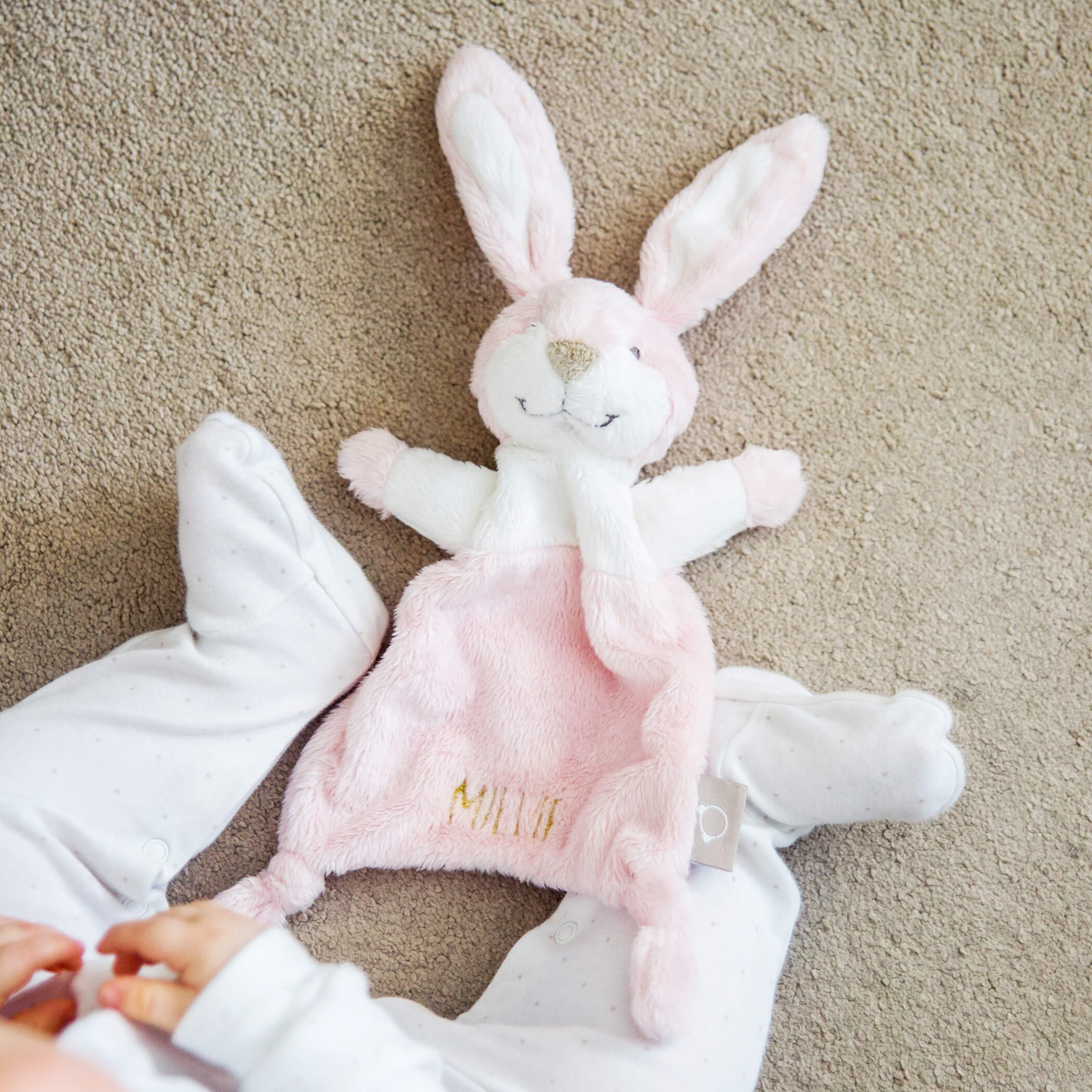 Personalised Plush Soft Toy Comforter For Newborn